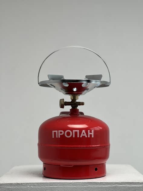 Газовий балон 5 літрів в комплекті з пальником червоний фото відгуки характеристики в