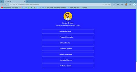 GitHub Aryangupta15 Link Tree