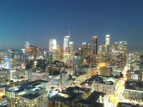 Cityscape At Night In Los Angeles Dave Bullock Eecue