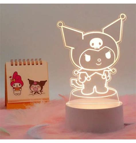 산리오 무드등 수면등 취침등 쿠로미 피규어 Led 유구이 개 장난감 테이블 3d 램프 인테리어 소품 생일 집 티몬