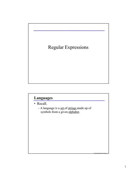 Regular Expressions H1 Pptx