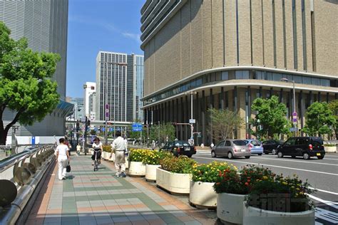 肥後橋駅前街並み町並み写真集【街画コム】