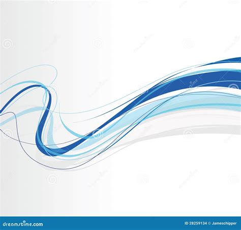 Swirling Abstract Blue Lines Stock Vector Illustration Of Creative