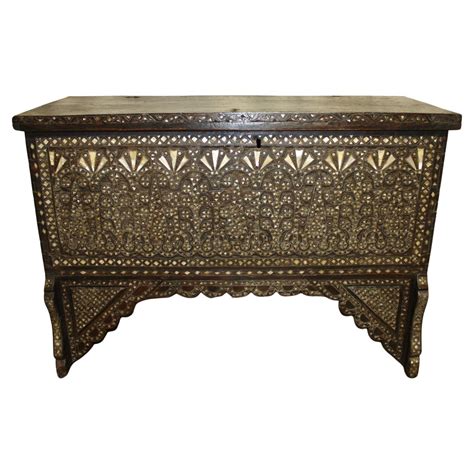 Catalan Baroque Carved Walnut Cassone Or Trunk 18th Century For Sale