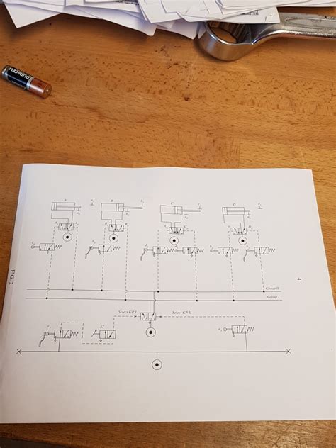 Solved FIGURE Shows A Pneumatic Circuit In Which Four Chegg