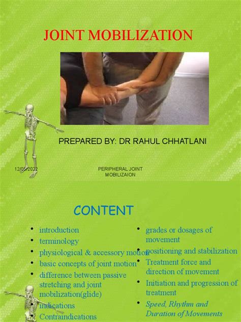 Joint Mobilization Lecture Pdf Anatomical Terms Of Motion Shoulder