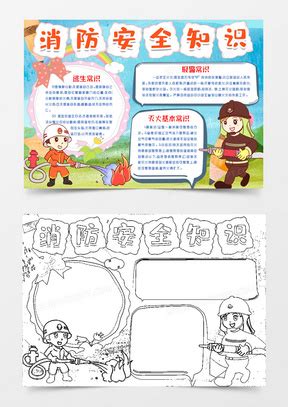 消防安全小报Word模板下载 熊猫办公