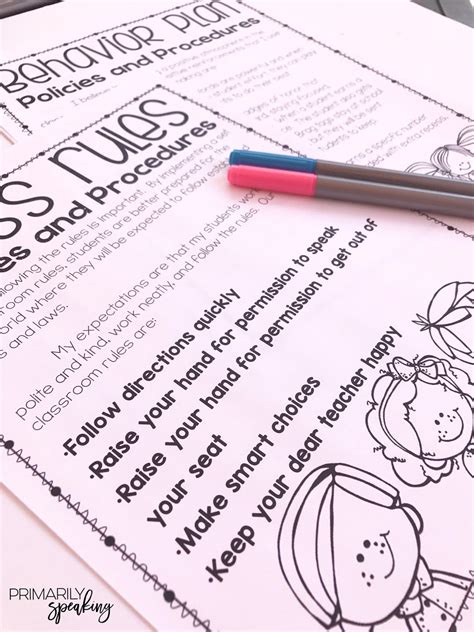 Using A Classroom Handbook To Communicate Important Policies And