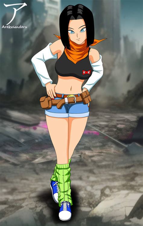 Commission Female Android 17 By Takarafanarts On Deviantart