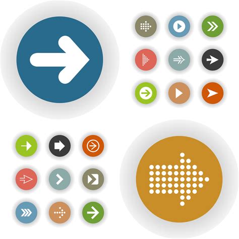 Collection Of Arrows For Web Design A Vector Illustration 20272949 Vector Art At Vecteezy