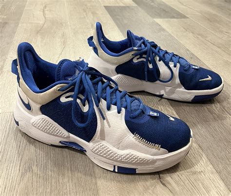 Nike Basketball Shoes Blue And White