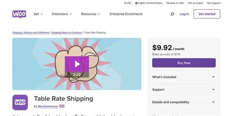 WooCommerce Table Rate Shipping By WOO PluginsForWP