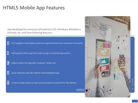 Html5 Mobile App Features Ppt Powerpoint Presentation Icon Example Pdf