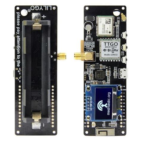Lilygo® Ttgo Meshtastic T Beam V1 1 Esp32 868mhz Wifi Bluetooth Esp32 Gps Neo 6m Sma 18650