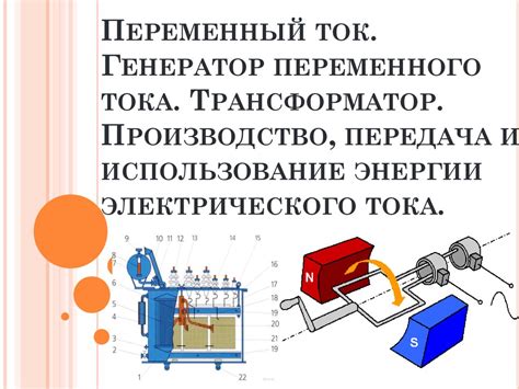 Переменный ток Генератор переменного тока Трансформатор Производство передача и