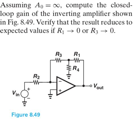 Solved Calculate The Closed Loop Gain Of The Non Inverting