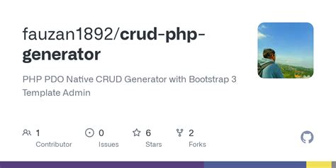 GitHub Fauzan Crud Php Generator PHP PDO Native CRUD Generator With Bootstrap Template