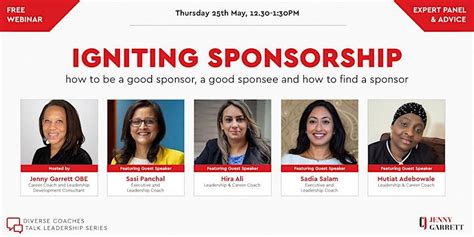 Jenny Garrett Obe On Linkedin Igniting Sponsorship How To Be A Good Sponsor Sponsee And How