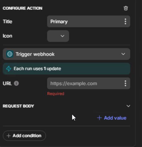 Trigger Webhook Action Show List Of Webhooks Feature Requests Glide Community