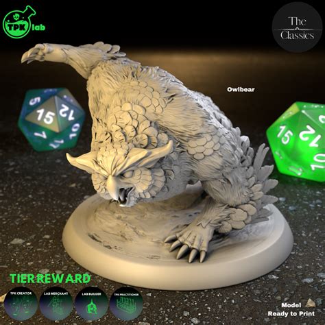 3d File Owlbear・3d Print Design To Download・cults