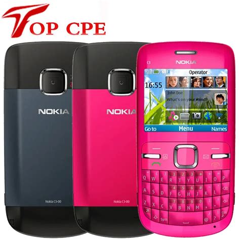 Nokia C Original Unlocked Nokia C C Cell Phone WIFI Bar MP Blue Gold Pink Color Symbian