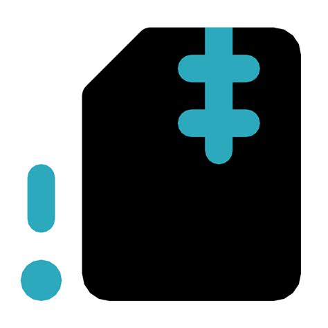File Zip Alert Left Vector Svg Icon Svg Repo