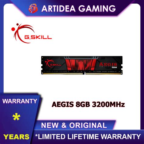 G Skill Aegis 8gb Ddr4 3200mhz Gskill Desktop Ram F4 3200c16s 8gis Lazada