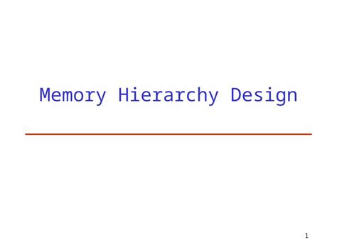 PPT Memory Hierarchy Design DOKUMEN TIPS