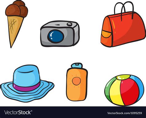 Various Objects Royalty Free Vector Image VectorStock