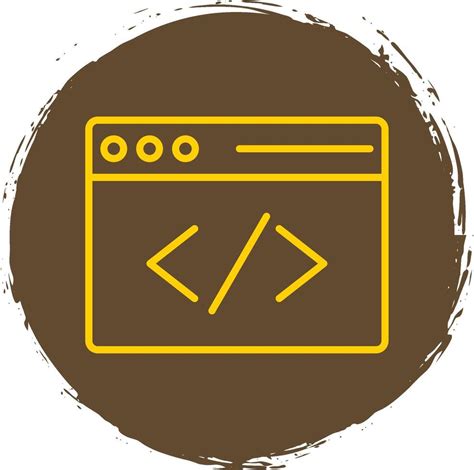 Coding Line Circle Sticker Icon 43958280 Vector Art At Vecteezy