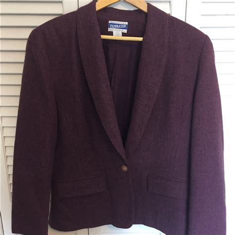 1990s Pendleton Burgundy Blazer Gem