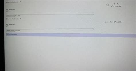 Solved Detectine The Derivstive Of Hxx418sin4x15−7z4