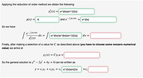 Solved 1 Point Given A Second Order Linear Homogeneous