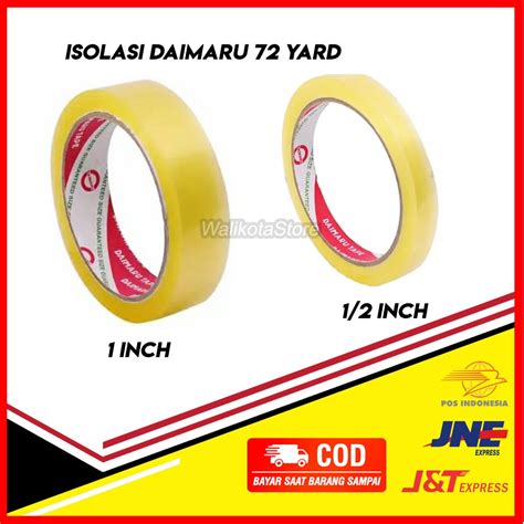 Jual Ducktape Isolasi Daimaru 24mm 12mm X 72 Yard Isolasi 1 Inch Daimaru 1inch Dan 1 2 Inch