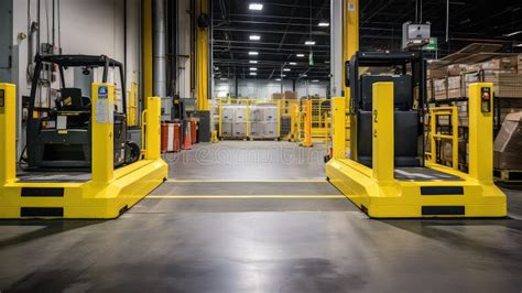 Bollards Loading Dock Equipment Stock Illustration Illustration Of