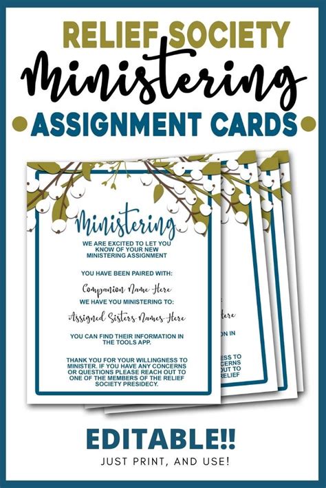 Lds Ministering Printables