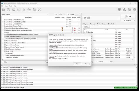 Can Anybody Help Me Solve Skse Plugin Loader Crash Message For