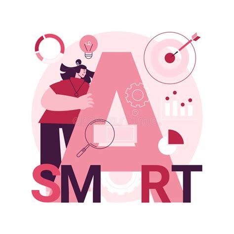 Smart Objectives Abstract Concept Vector Illustration Stock Vector