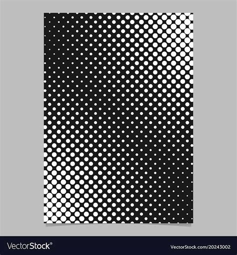 Free Monochrome Abstract Halftone Dot Pattern Brochure Vector Image Nohatcc
