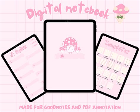 FREE DOWNLOADABLE Digital Notebook Design Template Behance