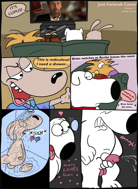 Rule 34 Angry Beavers Balls Beaver Brian Griffin Canine Comic