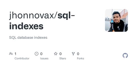 GitHub Jhonnovax Sql Indexes SQL Database Indexes