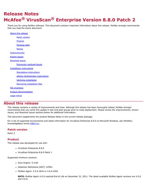 Mcafee Virusscan Enterprise 8 8 Patch 9 Full Percharge
