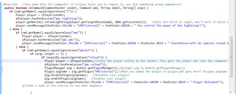 Bukkit Tutorial 2 Commands And Permissions