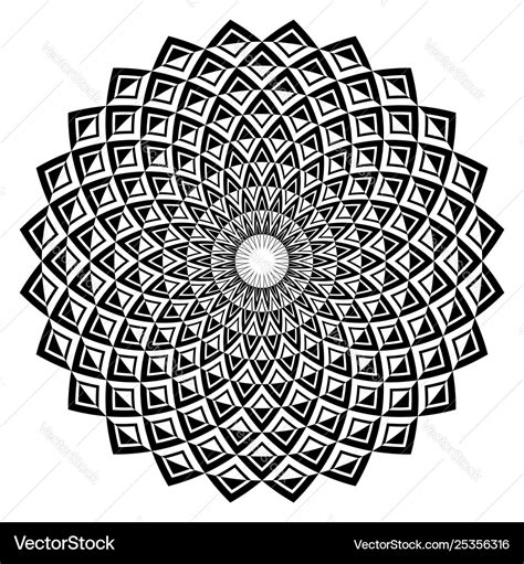 Circle Geometric Pattern Royalty Free Vector Image