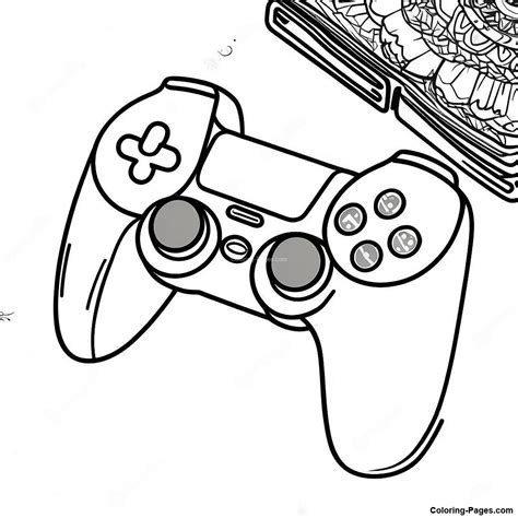 Ps5 Dualsense Controller Coloring Page Coloring