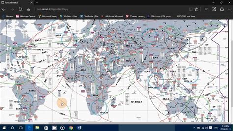 Hf Shortwave Map Of Aeronautical Frequencies Around The 52 Off