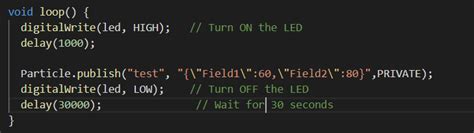Webhookparticlepublish Sending Two Variables To Thingspeak Not