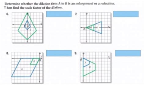 Solved Determine Whether The Dilation Fom A To B Is An Enlargement Or