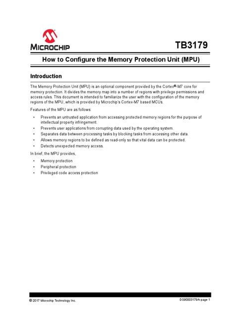 how to configure the memory protection unit mpu pdf world wide